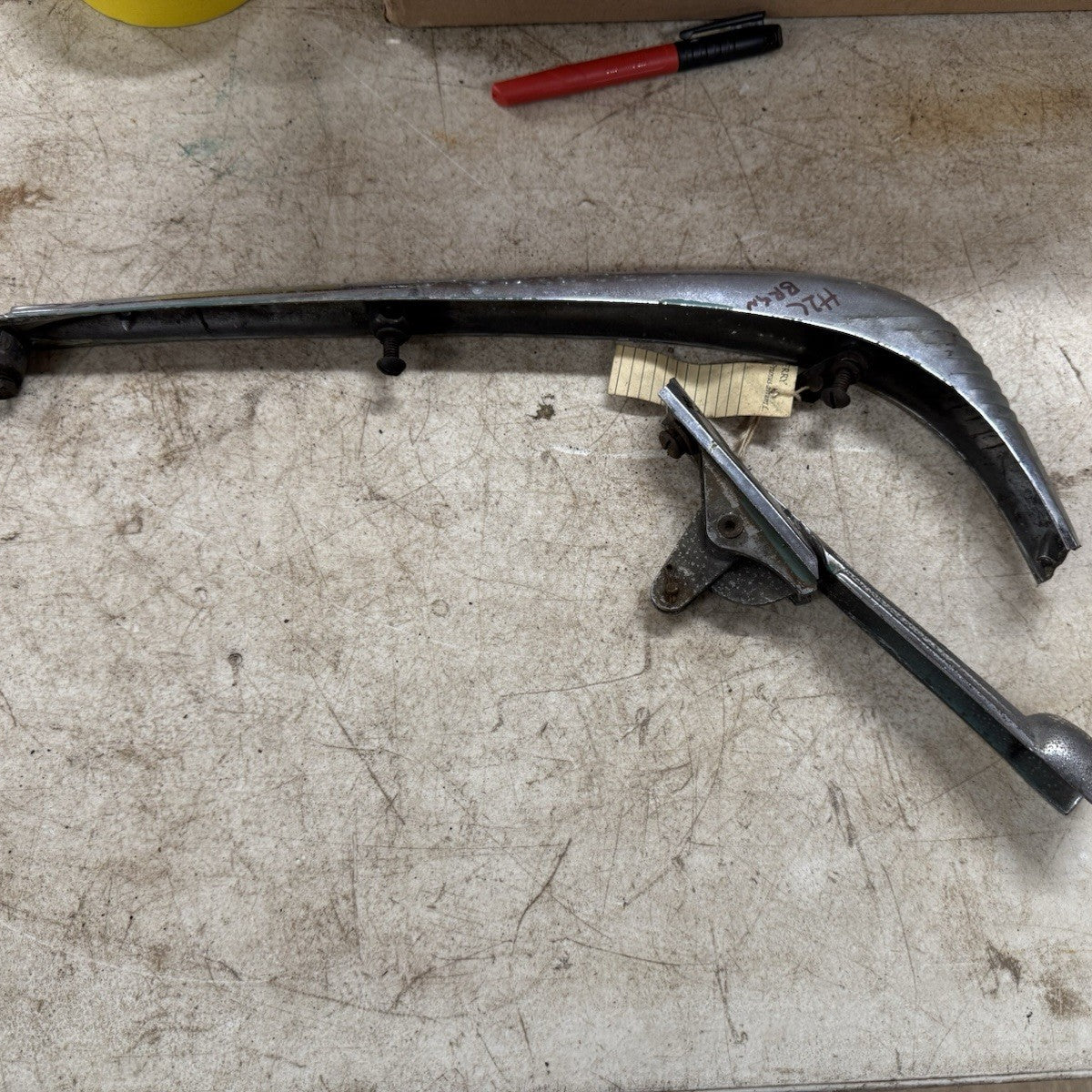 1939 Ford Deluxe Hood Trim & Handle Broken Coupe Sedan Convertible ...