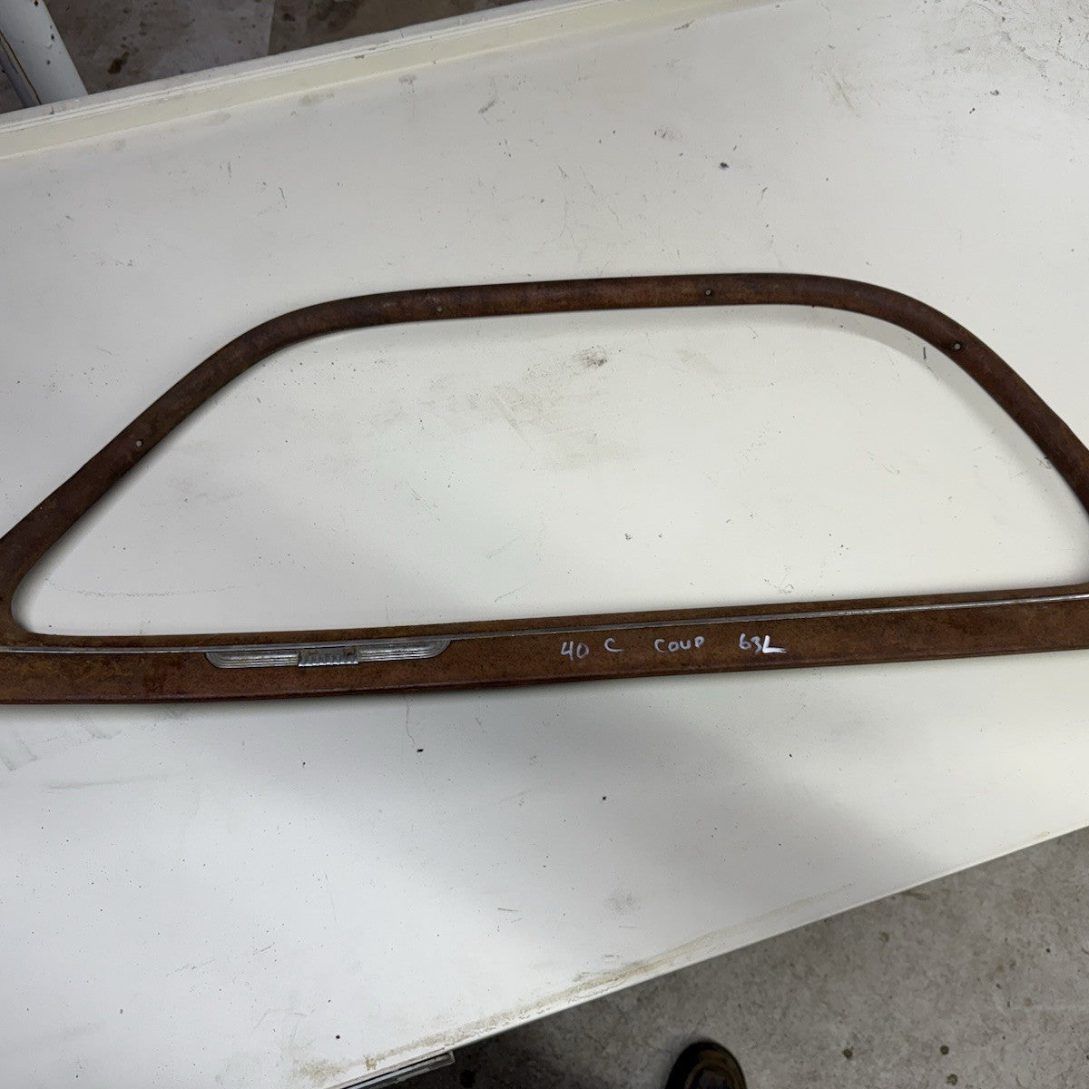 1940 Chevy Coupe DOOR WINDOW GARNISH MOLDING Original GM Passenger Sid ...