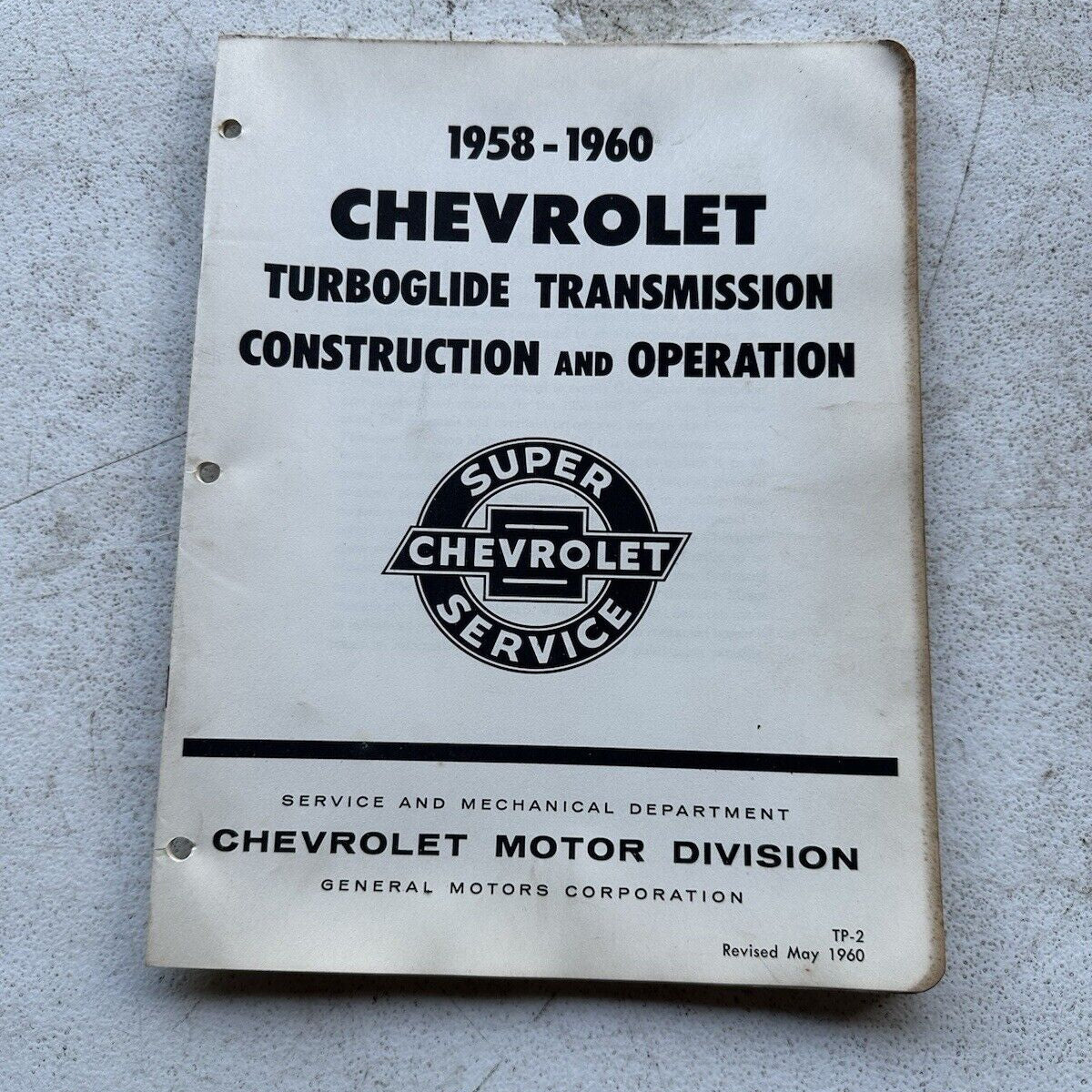 1958-1960 Chevrolet Turboglide Transmission Construction Operation May ...