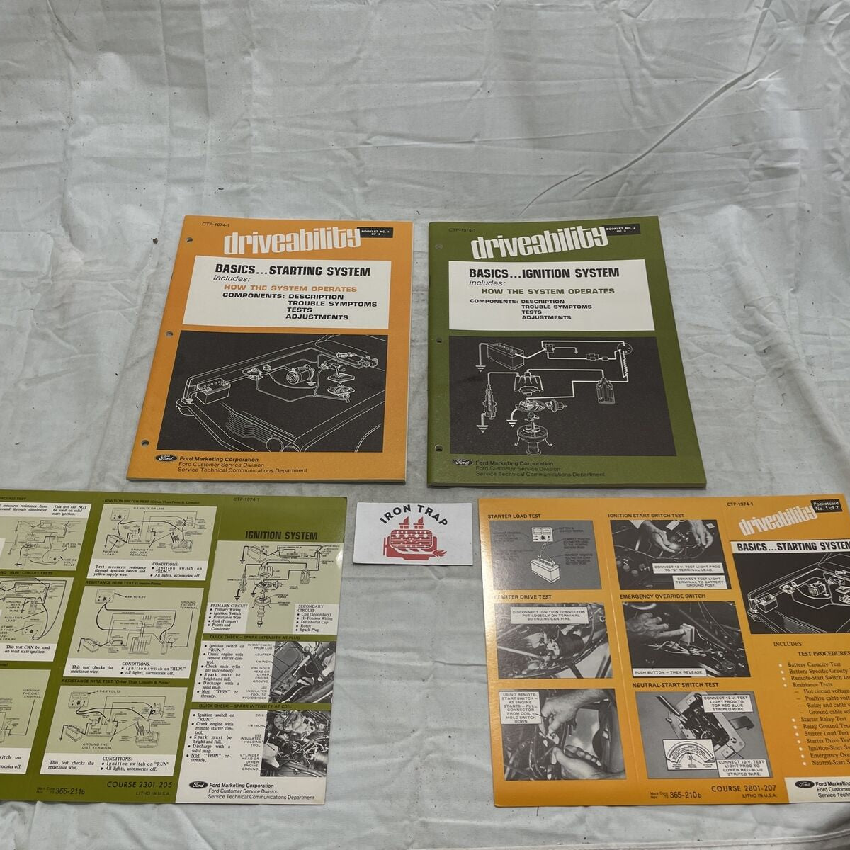 1974 Ford Driveability Diagnosis Manual Guide Booklets 1 & 2 - CTP-197 – Iron Trap Garage