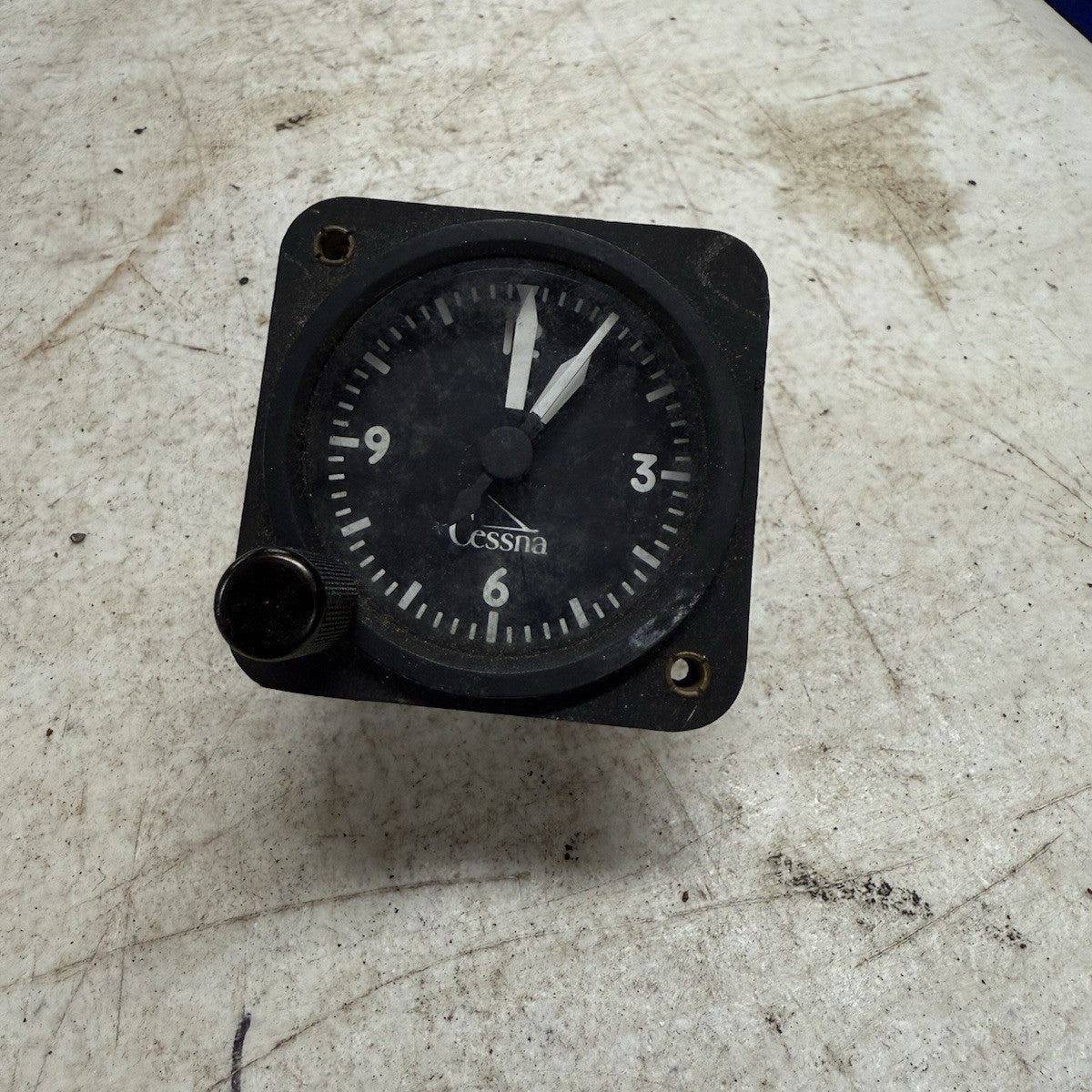 Cessna Aircraft Clock Indicator S-1317-112, For Parts – Iron Trap Garage