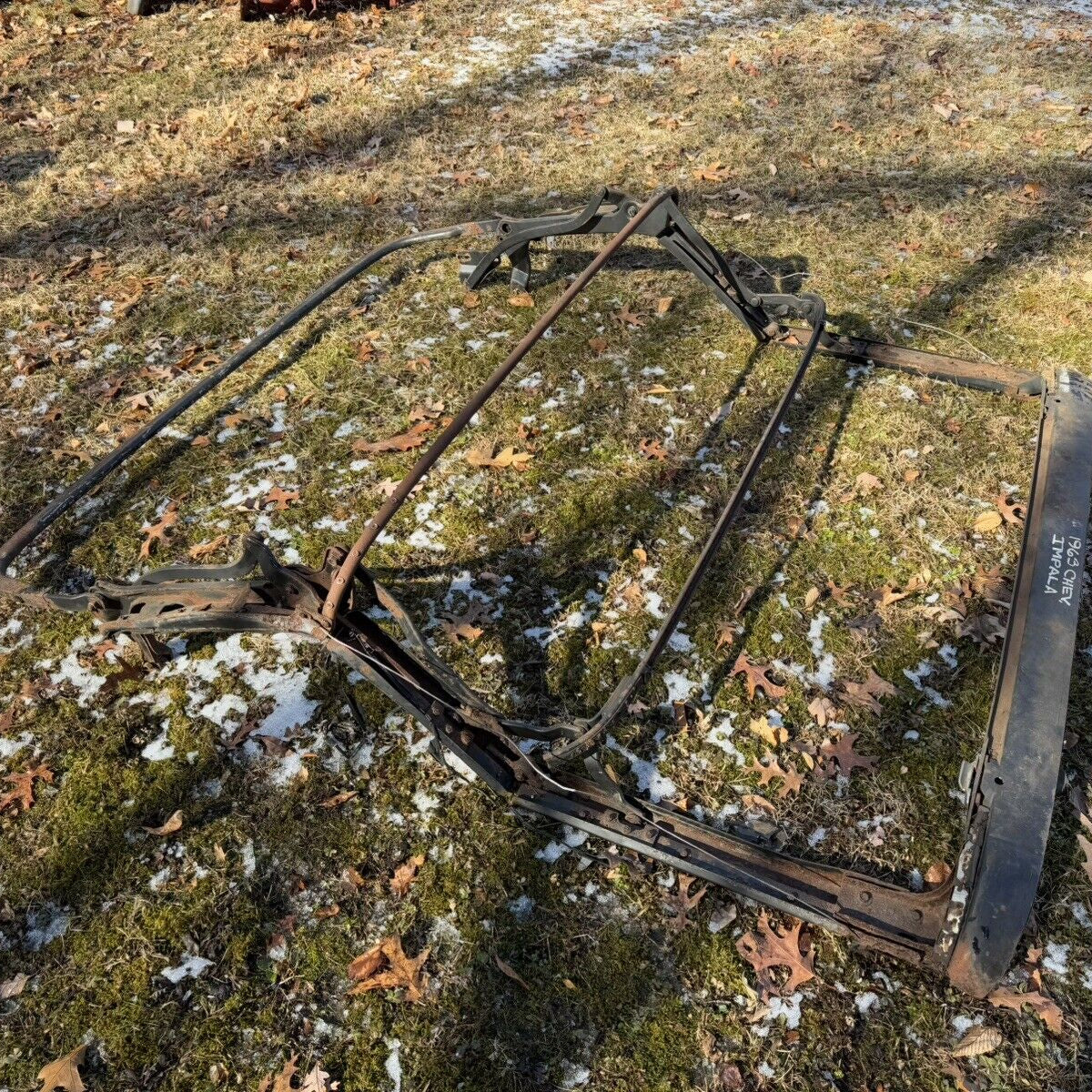 1961 1962 1963 1964 Chevy Impala SS Convertible Top Frame Rack 61 62 6 ...