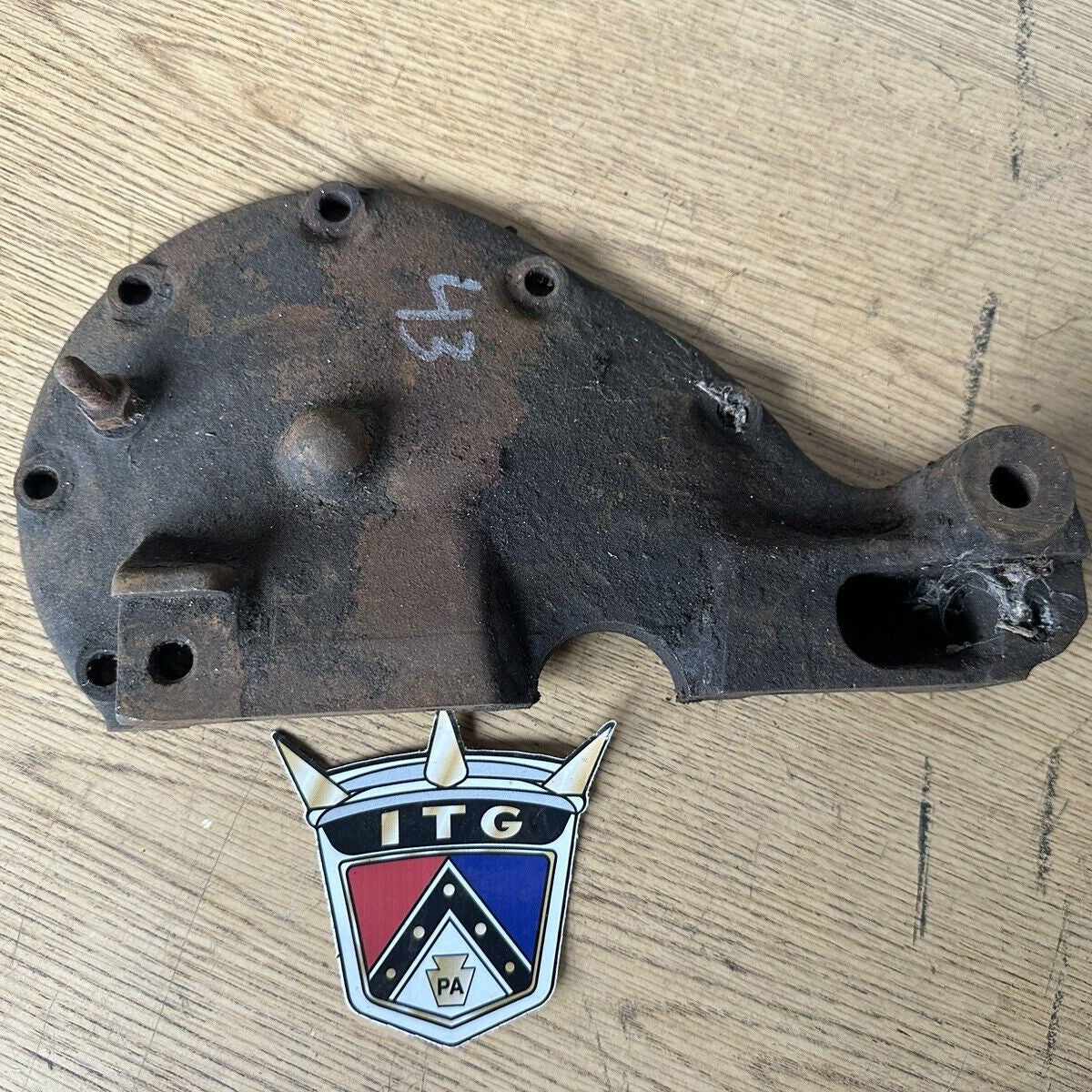 1928 1929 1930 1931 Ford Model A Timing Cover A-6019-B 4 Cylinder Orig ...