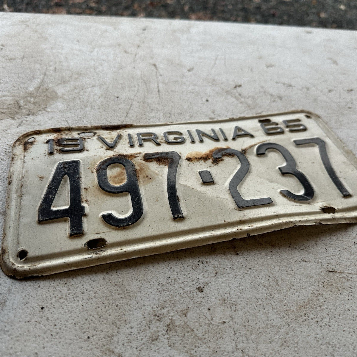 1965 Virginia License Plate Antique Car Hot Rod Vintage – Iron Trap Garage