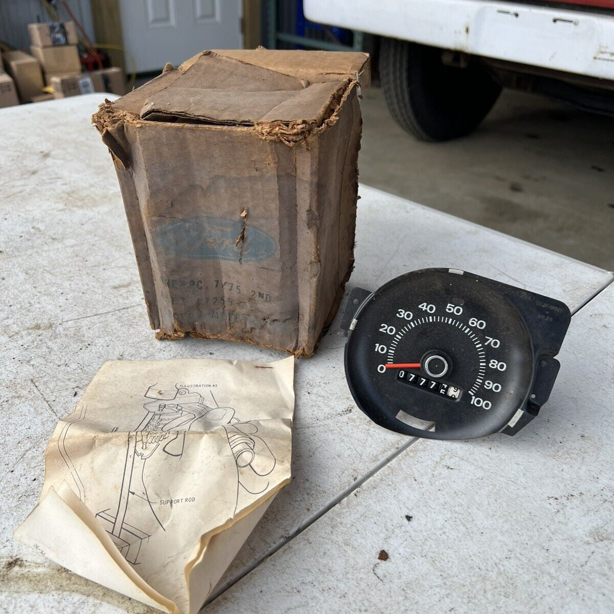 NOS 1975 - 1980 FORD PINTO MERCURY BOBCAT SPEEDOMETER D5FZ-17255-A NEW ...