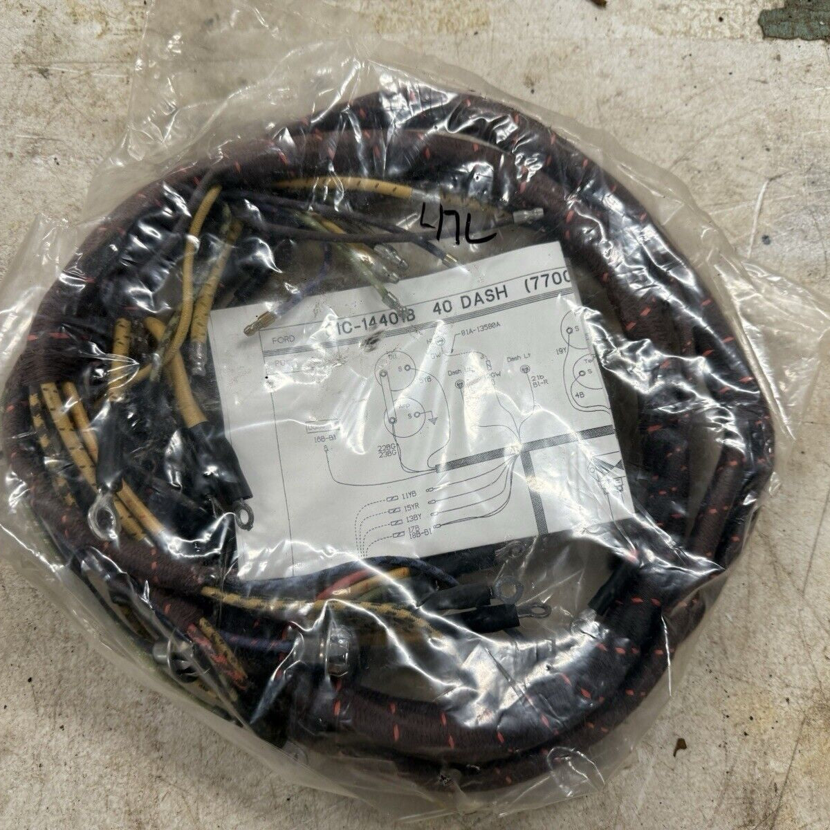 1940 Ford Truck Dash Wiring Harness 01A-14401/B Bob Drake Panel Truck ...