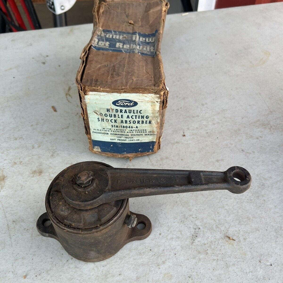 NOS 1941 - 1948 Ford Front Shock Houdaille 42-47 Pickup Shocks Lever ...