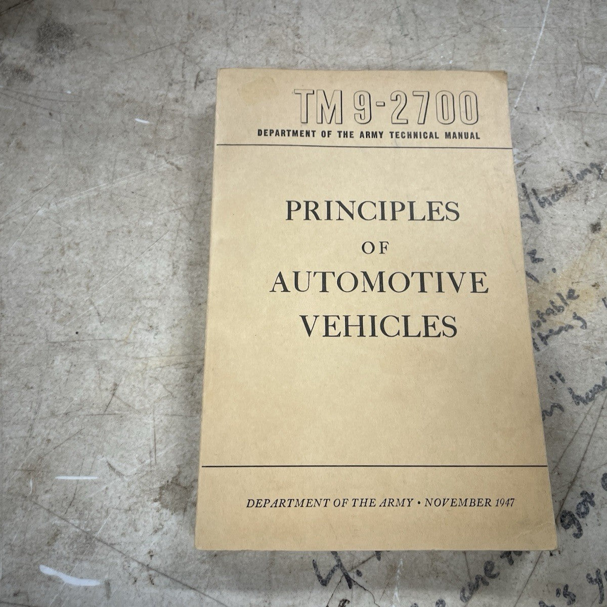 TM 9-2700 Principles Of Automotive Vehicles 1947 Post WWII Army #56 ...