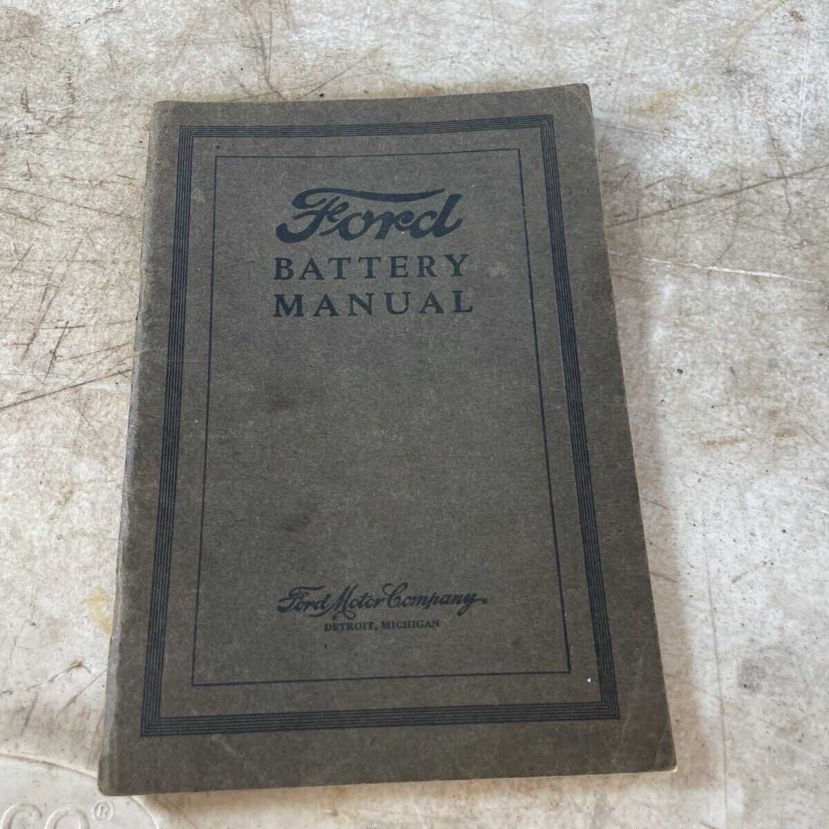 1920's Original Ford Battery Manual - 64 Pages - #44 – Iron Trap Garage
