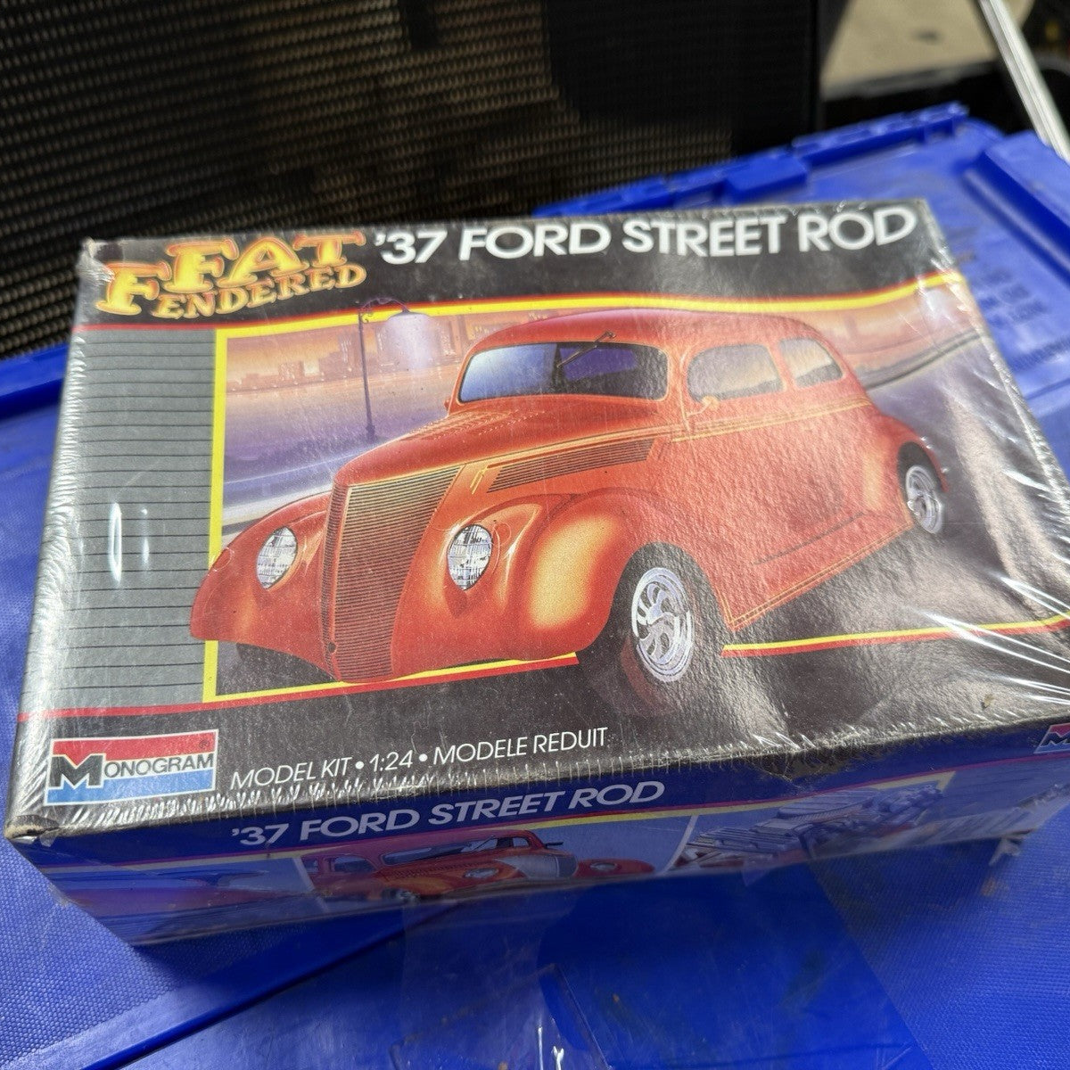 Vintage ORIGINAL 1/24 MONOGRAM FAT FENDERED '37 FORD STREET ROD SEALED ...