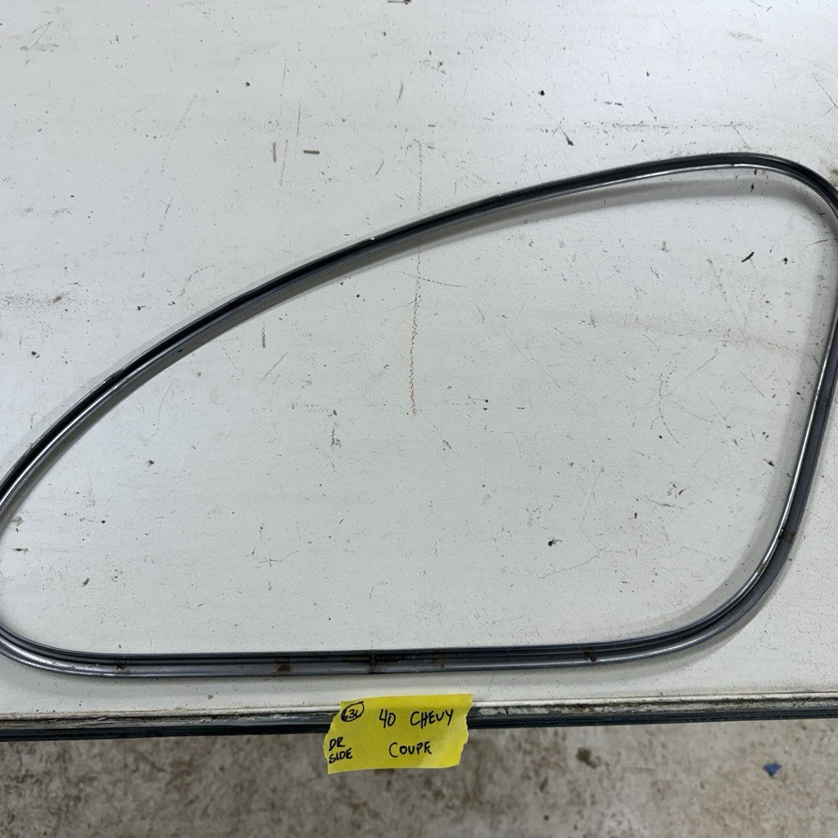 1941 Chevy Drivers QUARTER Stainless Window Trim 4 door Special Deluxe ...