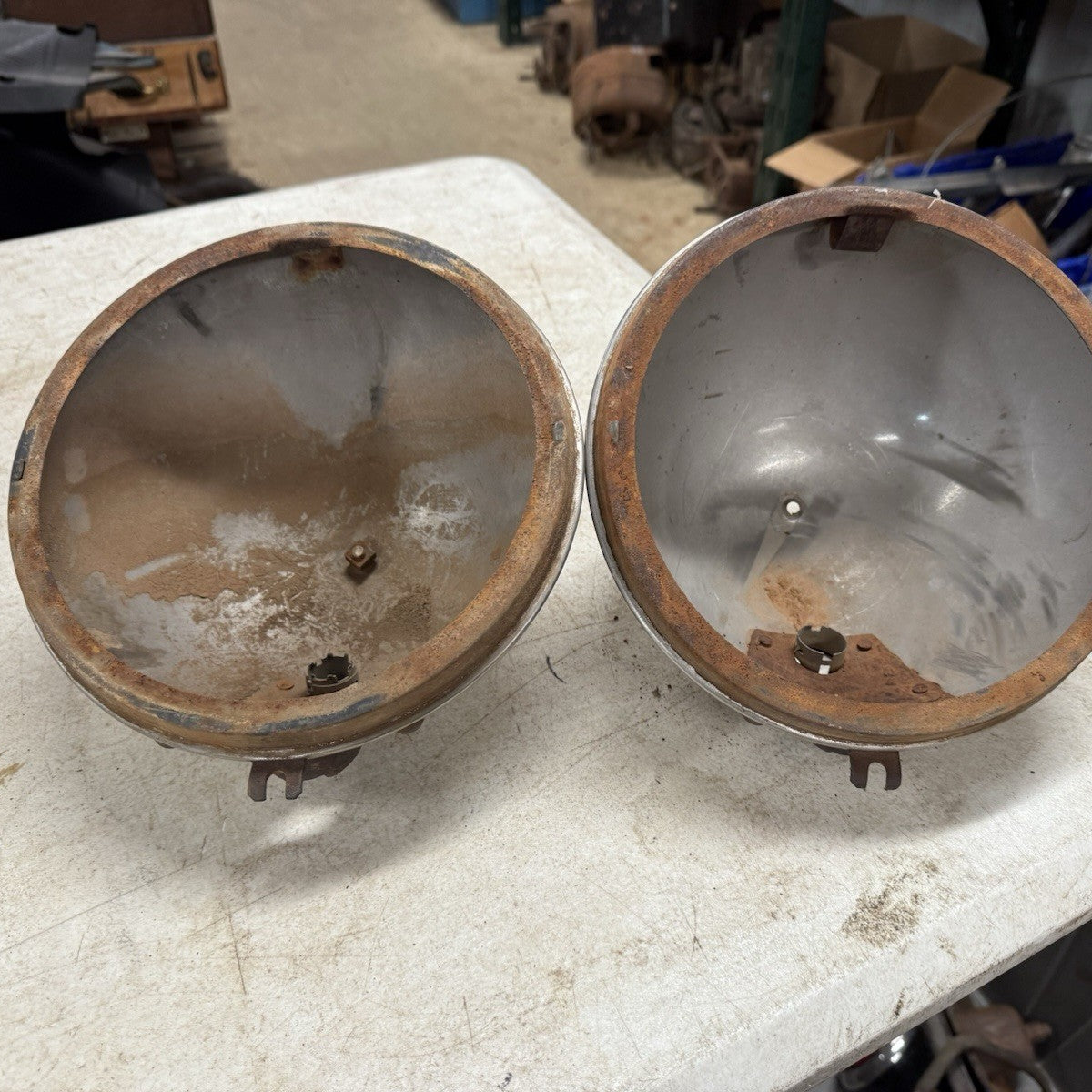 1930 1931 Model A Ford HEADLIGHT BUCKETS Original pair coupe roadster ...