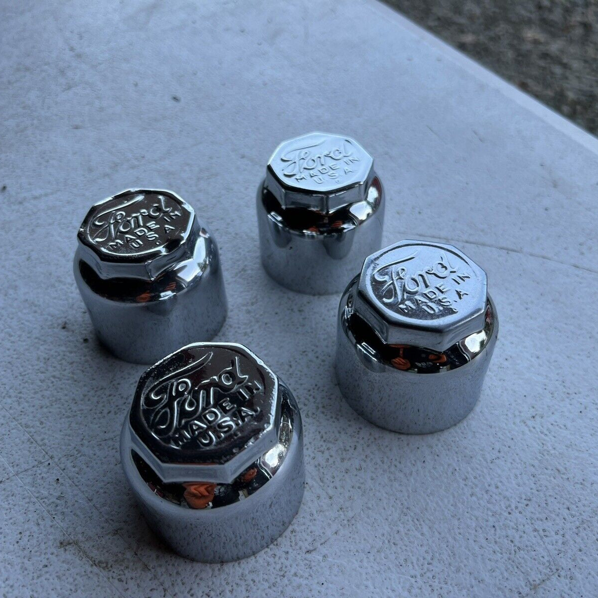 1920-27 Ford Model T Threaded Dust Cover Hub Center Grease Cap Chrome ...