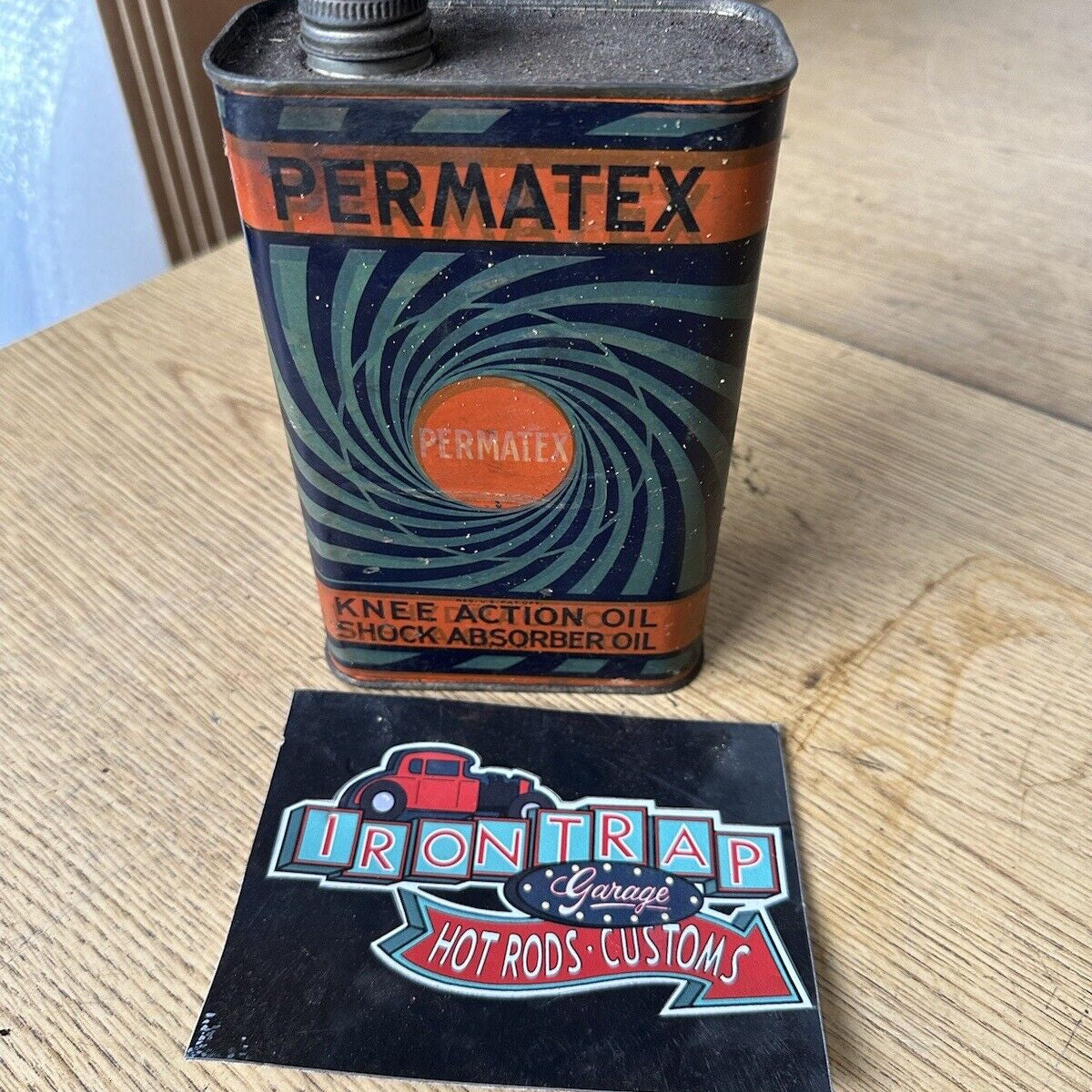 Vintage Permatex Shock Absorber Fluid 1 Pint Can Full Ford Chevrolet L ...