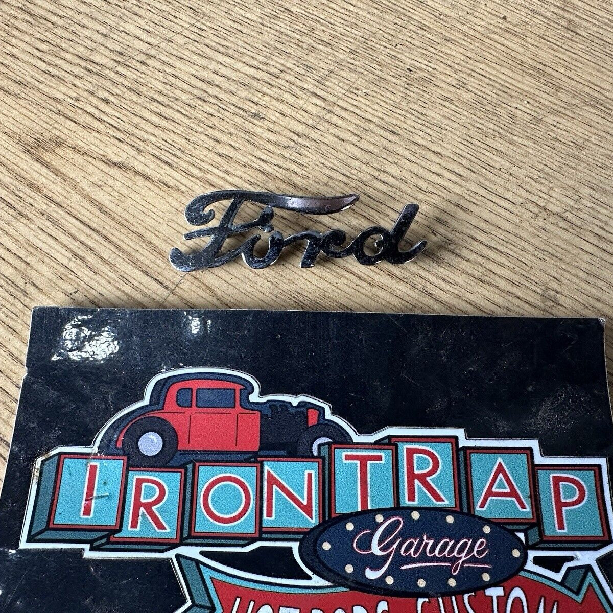 Hood Emblem - Ford Script - 1939-40 Ford Car, 1955-56 Ford Truck – Iron ...