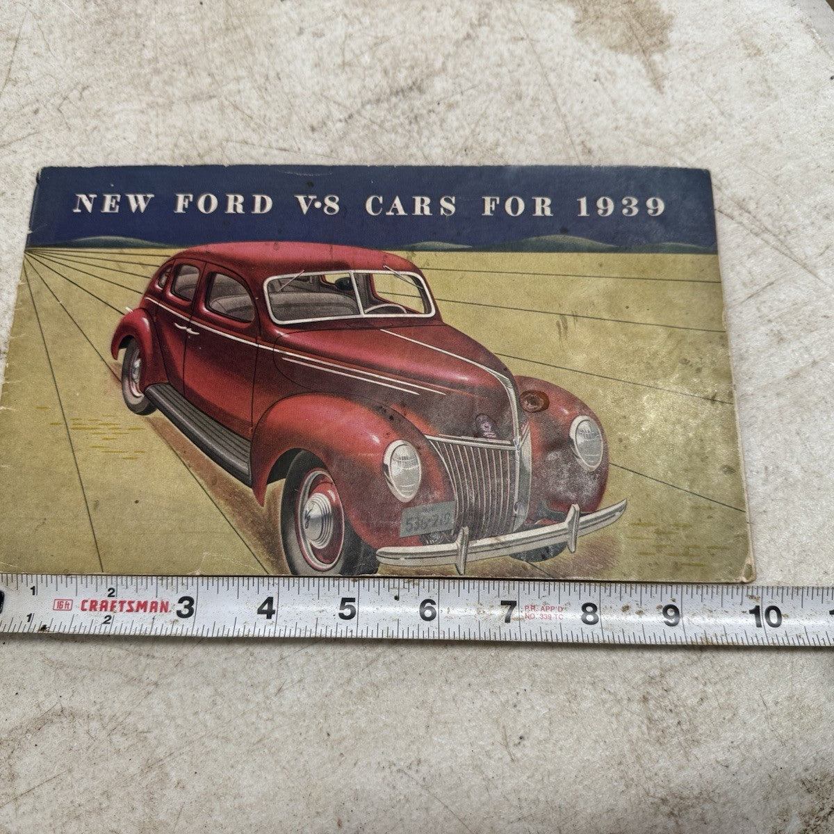 Ford V-8 Cars Original 1939 Sales Brochure 16 Page Color Advertising B ...