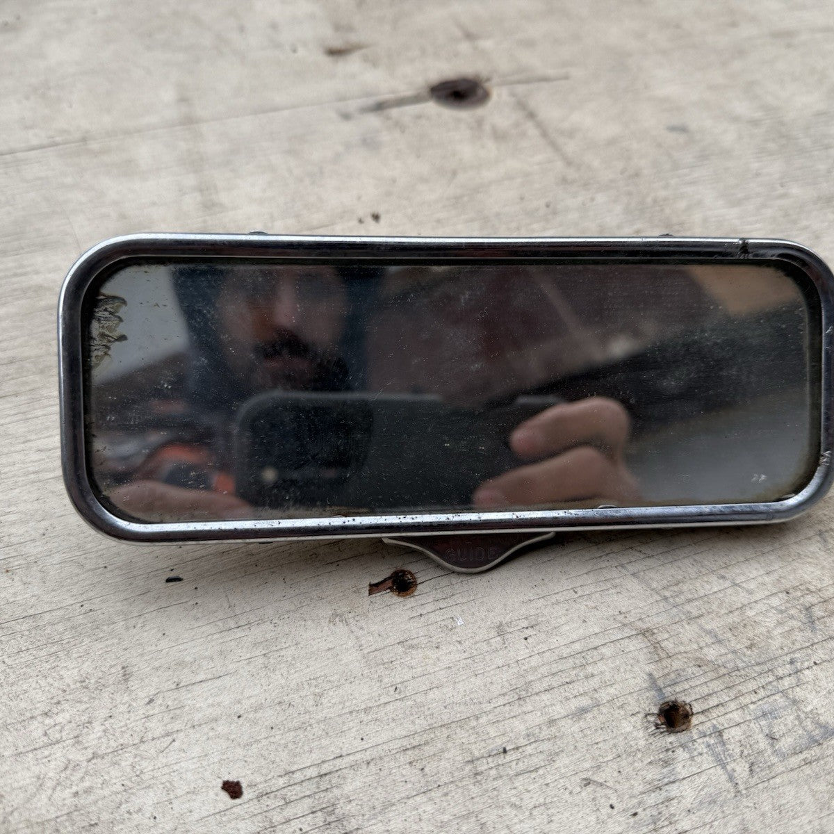 Vintage Guid 1930s-40s-50s Glare Proof Rear View Mirror – Iron Trap Garage