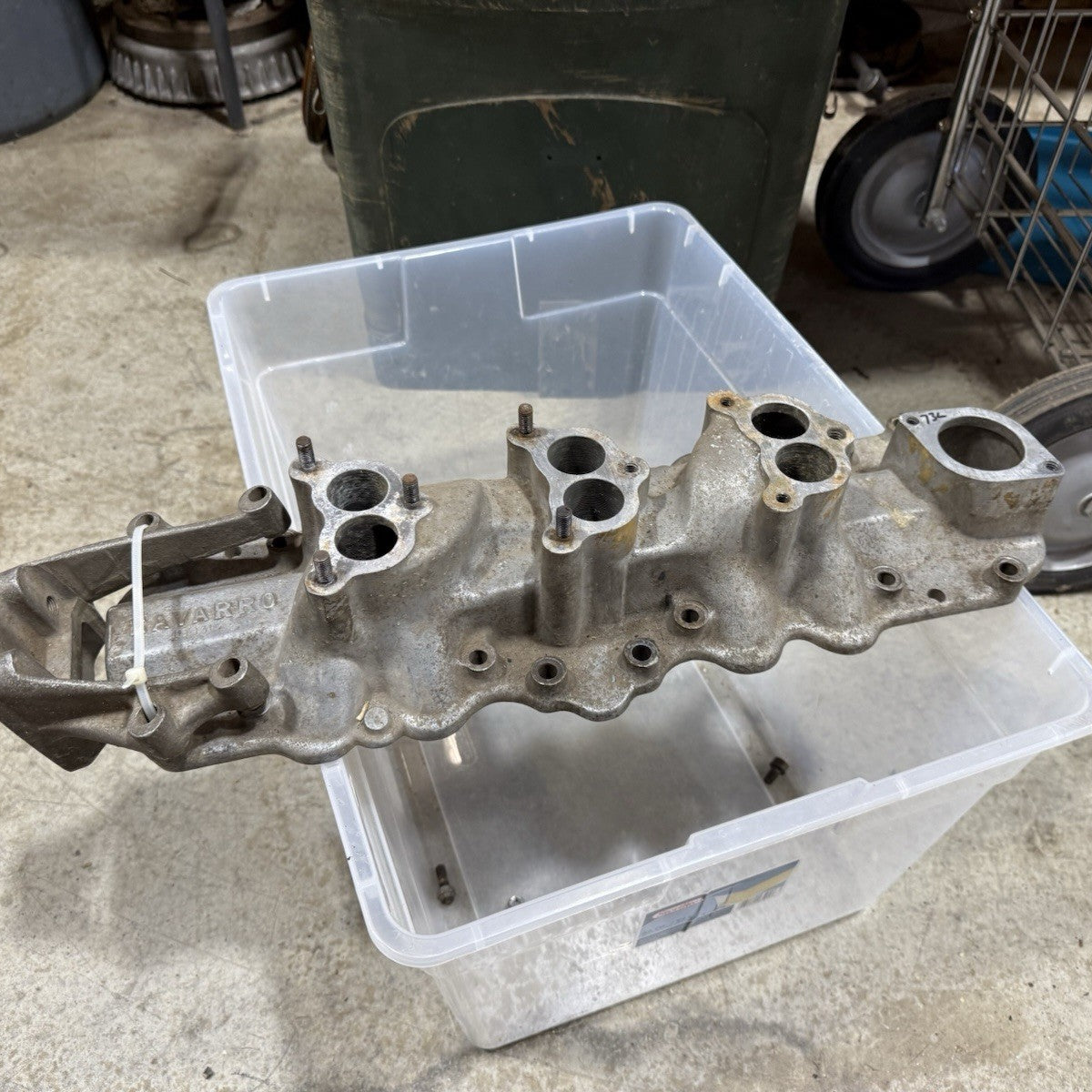 Navarro 1932-1948 Ford Flathead 3x2 Race Intake Manifold W/ Bolt On Fa ...