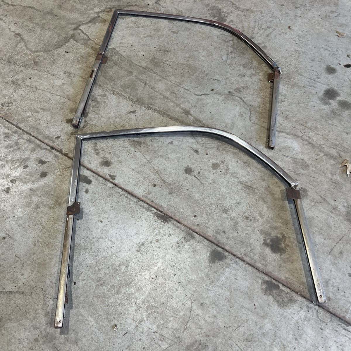 1939 1940 Mercury Stainless Window Surrounds Trim Frames Glass Chrome ...