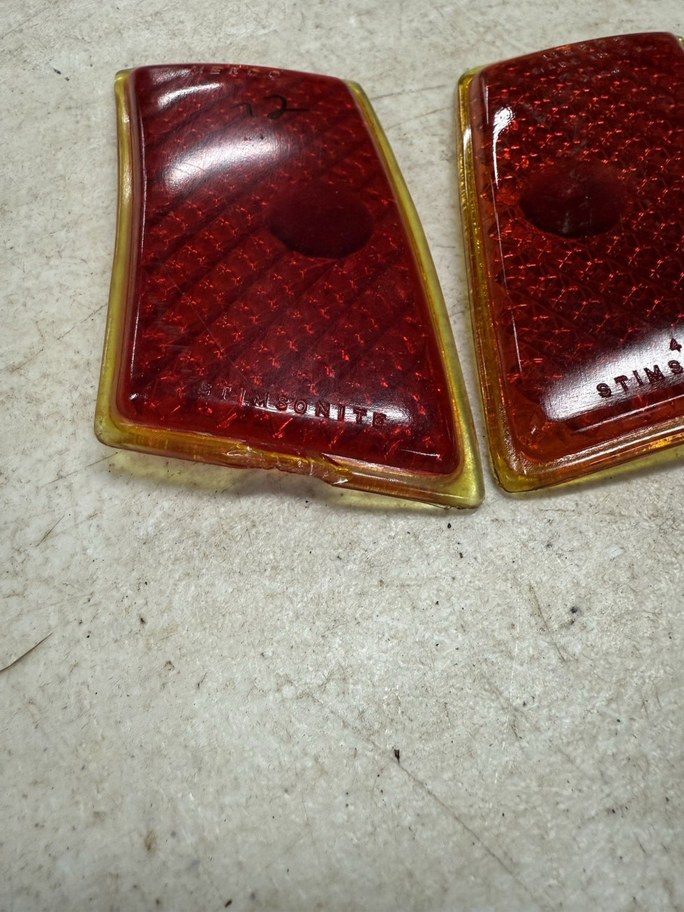 1940 Mercury Merc Tail Light Glass Lenses Pair Lens – Iron Trap Garage