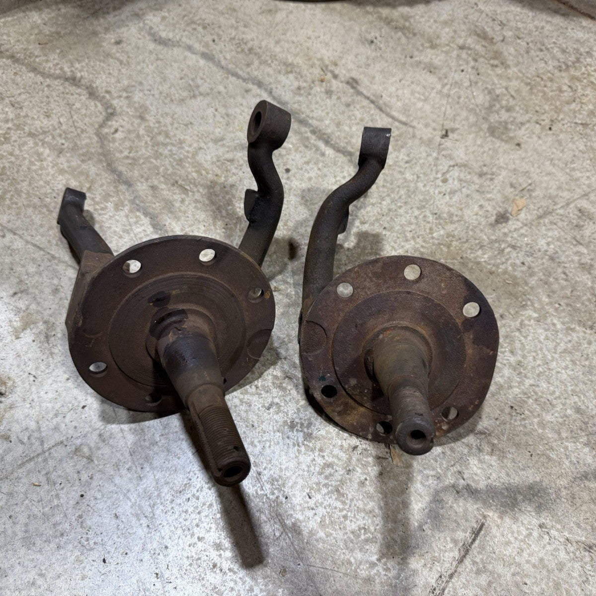 1936 1937 Ford 1.5 Ton Big Truck Round Back Front Axle Spindles – Iron ...