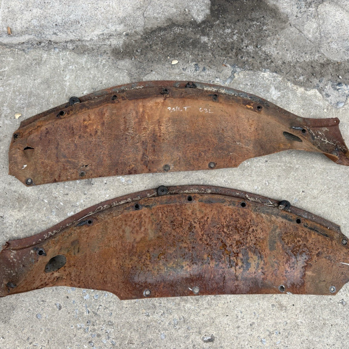 1937 Ford Pickup Inner Fenders Aprons Truck Original – Iron Trap Garage