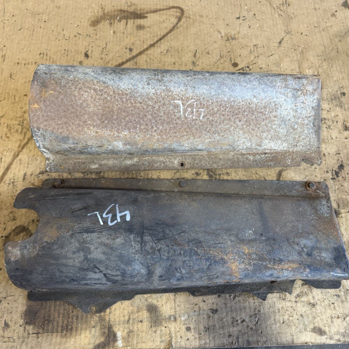 1928 1929 1930 1931 Ford Model A Engine Splash Pans Original Coupe Sed ...