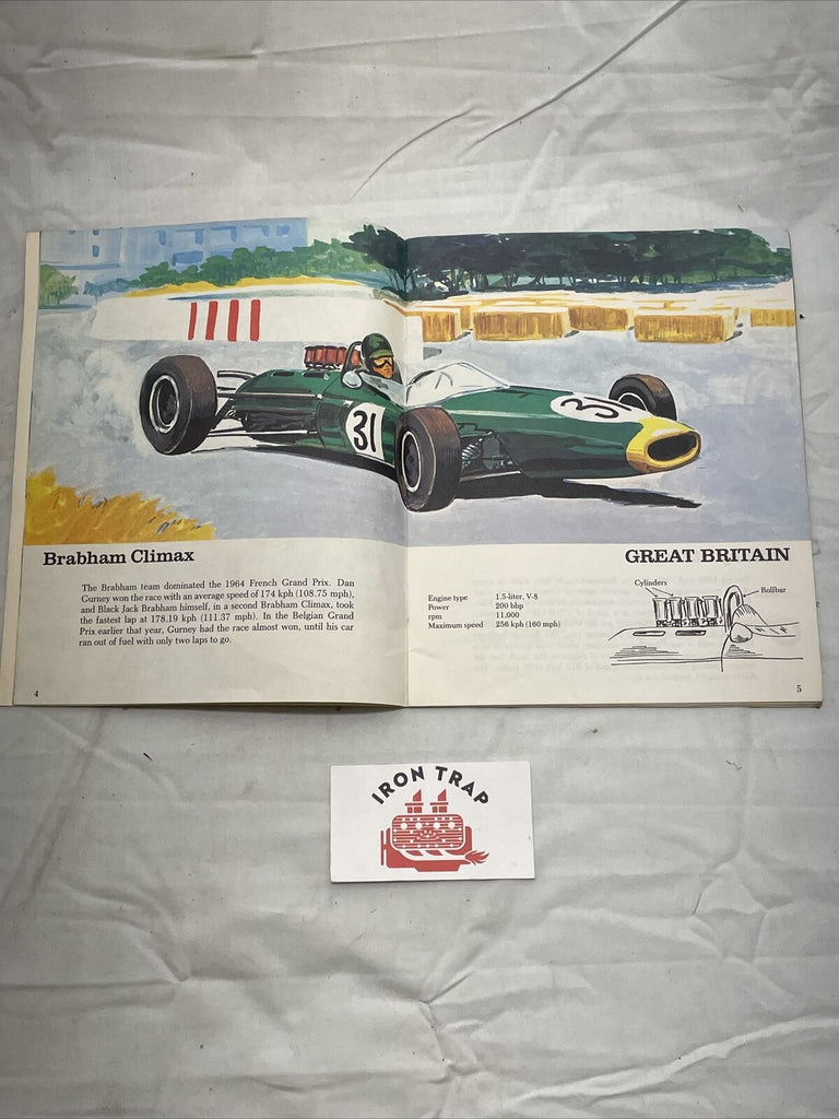 Super Book of Racing Cars Book Michael Shulan 1978 USA Brabham Midget ...