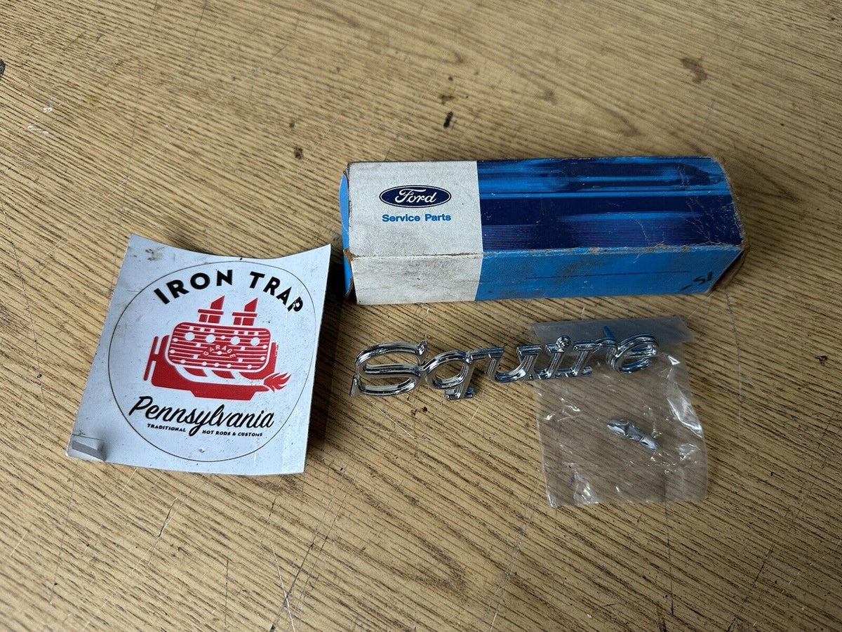 1973 Ford Country Squire NOS Emblem – Iron Trap Garage
