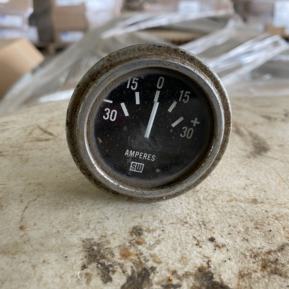 Vintage Stewart Warner Block Logo 30 Amp Gauge – Iron Trap Garage