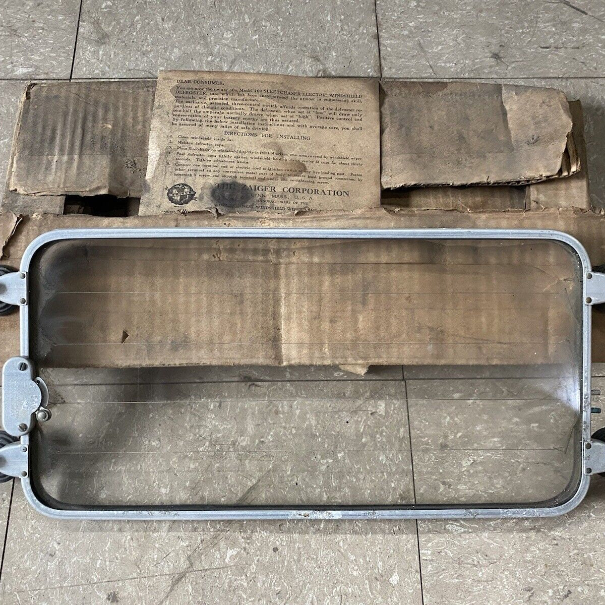 Vintage Zaiger Rear Window Accessory Defroster Custom Hot Rod NOS ...