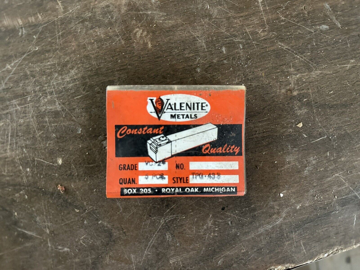 New 5 Pcs VALENITE TPG 433 VC 2 Carbide Inserts Turning Lathe Tools Mi ...